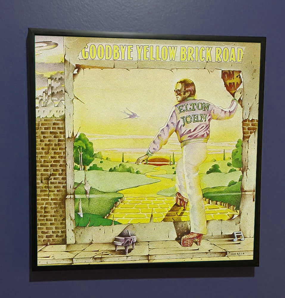 Elton John - Goodbye Yellow Brick Road - Framed Original Album Artwork ...